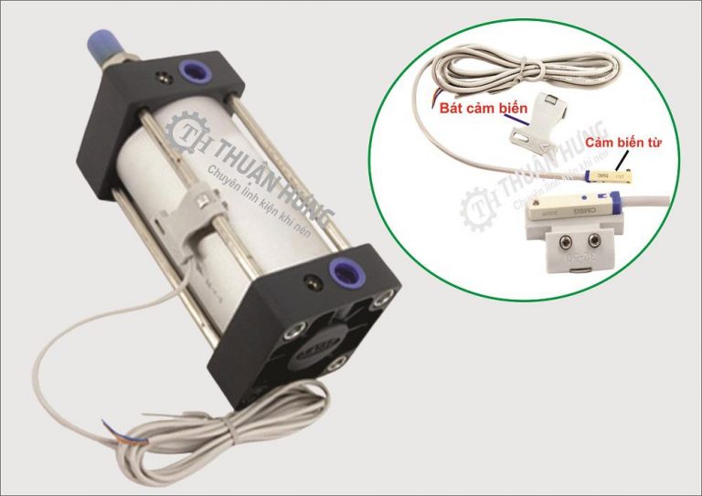 Xi Lanh Khí Nén Airtac SC80x100 (Ben Hơi Đế Vuông SC80-100)