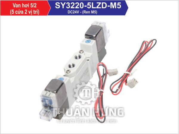Van Điện Từ Khí Nén SMC SY3120-5LZD-M5 (Van Khí Nén 5/2, Ren M5)