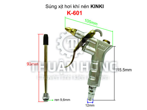 Súng Xịt Hơi Khí Nén Kinki K-601 (Súng Thổi Bụi)